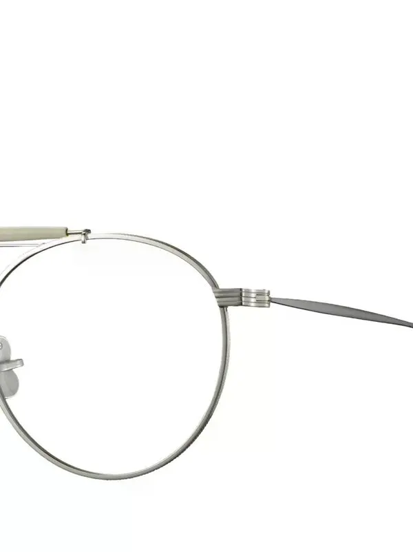 EYEVAN 7285 Track Round-frame Glasses - Silver