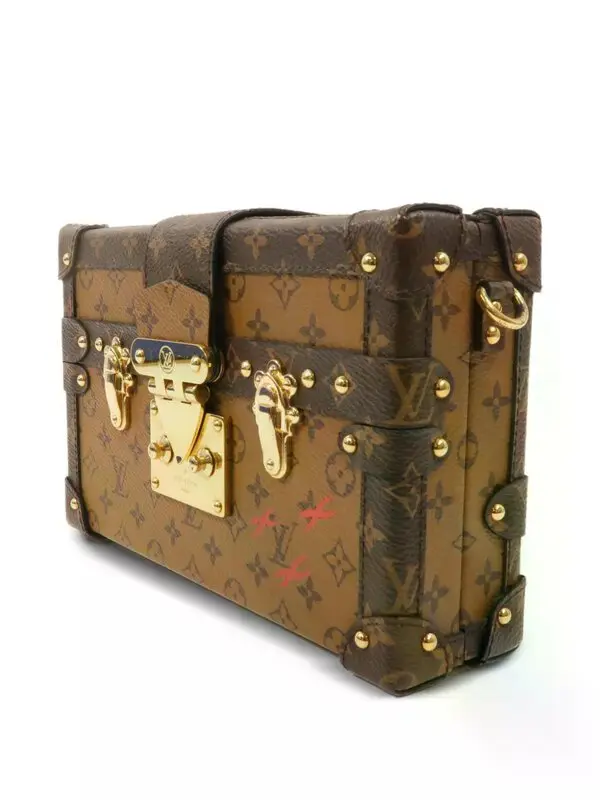 LOUIS VUITTON Petite Malle Monogram Reverse Shoulder Bag