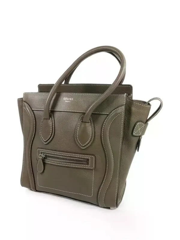 Celine Micro Luggage Leather Tote Bag