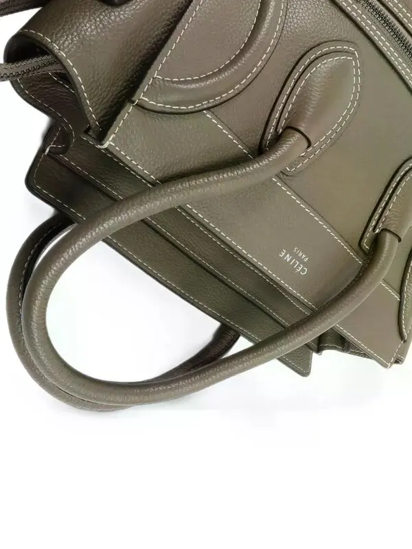 Celine Micro Luggage Leather Tote Bag