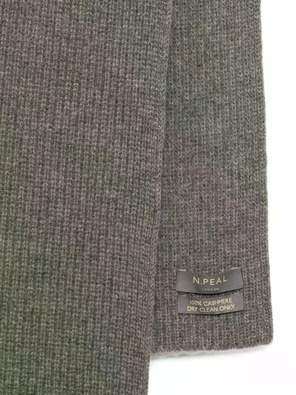 N.peal Ribbed Cashmere Scarf