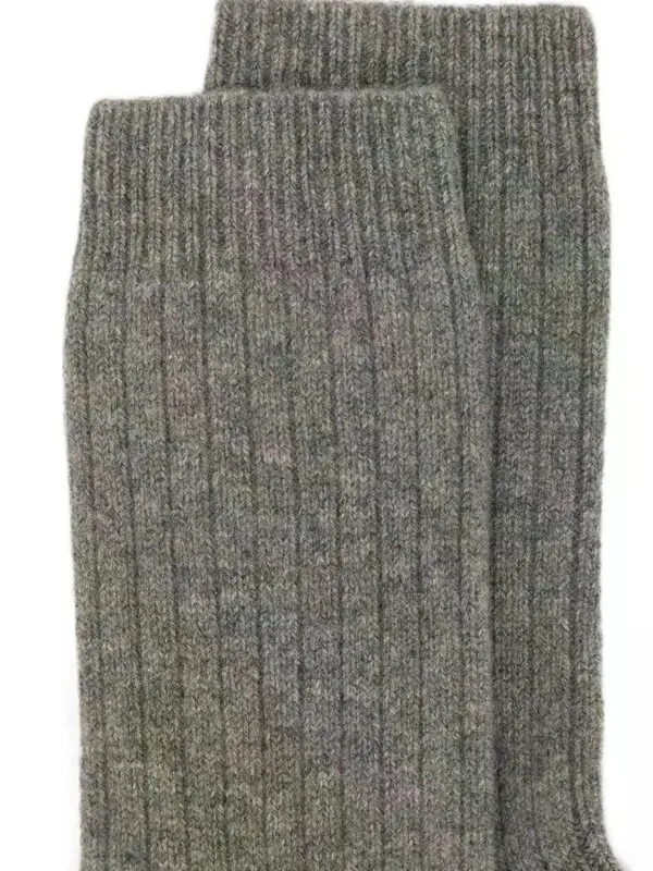 N.peal Ribbed-knit House Socks