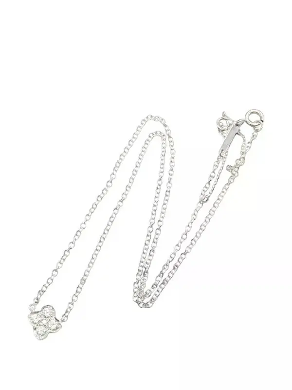 Cartier 2010s Hindu Diamond Necklace - Silver