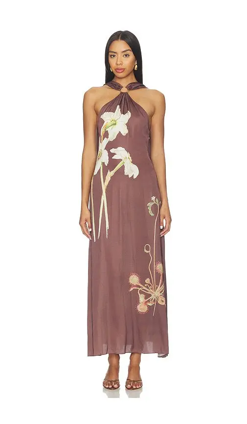 CLEOBELLA Ives Maxi Dress In . Also - Brown