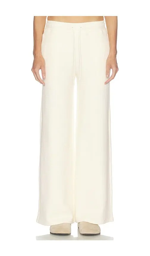 NEGATIVE UNDERWEAR Waffle Knit Track Pant In . Also - Cream