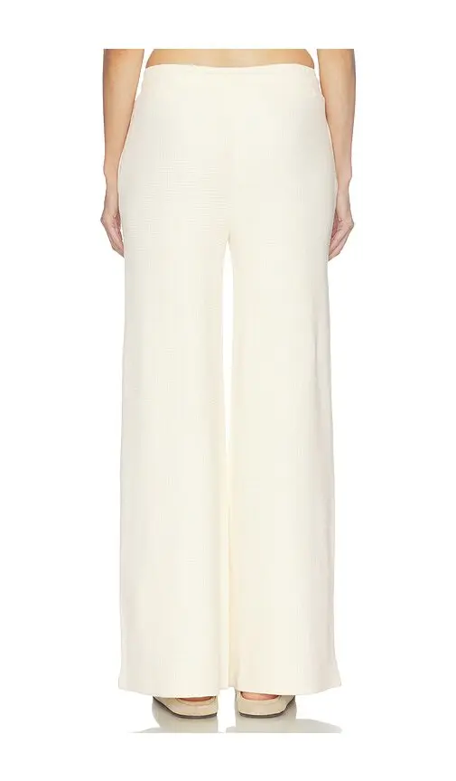 NEGATIVE UNDERWEAR Waffle Knit Track Pant In . Also - Cream