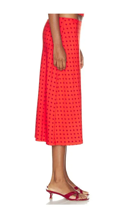 RAT BOI Bias Midi Slip Skirt In . Also