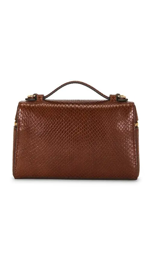 Tory Burch Romy Embossed Slim Top Handle Bag