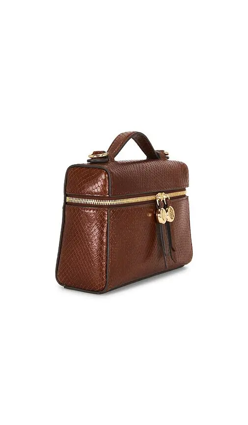 Tory Burch Romy Embossed Slim Top Handle Bag