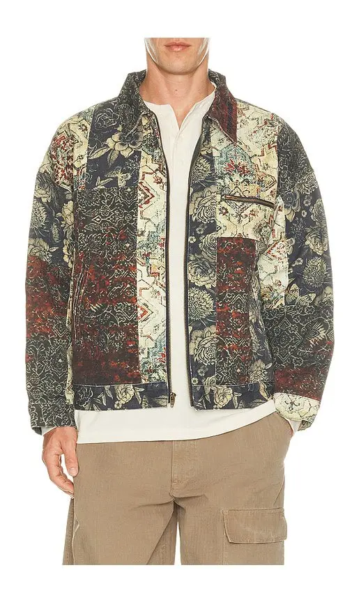 RYOKO RAIN Vintage Patch Work Jacket In . Also