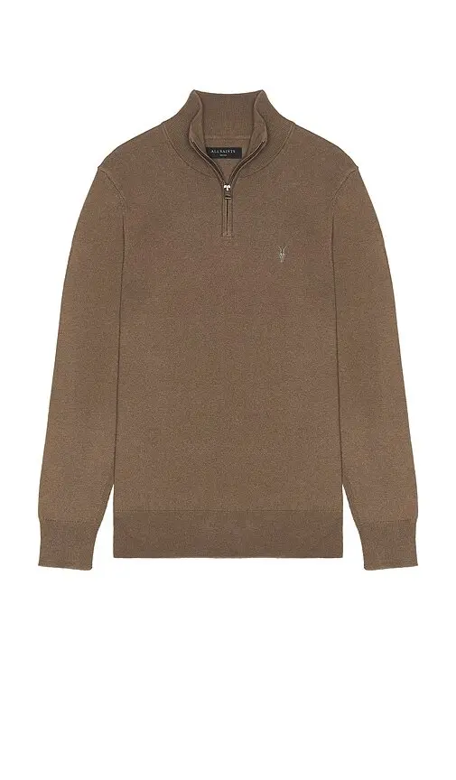 ALLSAINTS Kilburn Zip Funnel Quarter Zip Sweater In . Also