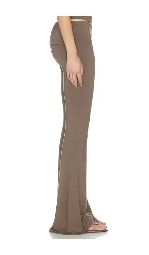 Eterne Soft Jersey Foldover Flare Pant In . Also