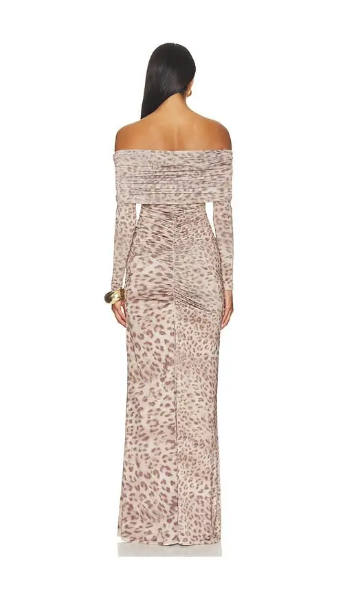 Lapointe Printed Jersey Off The Shoulder Gown In . Also
