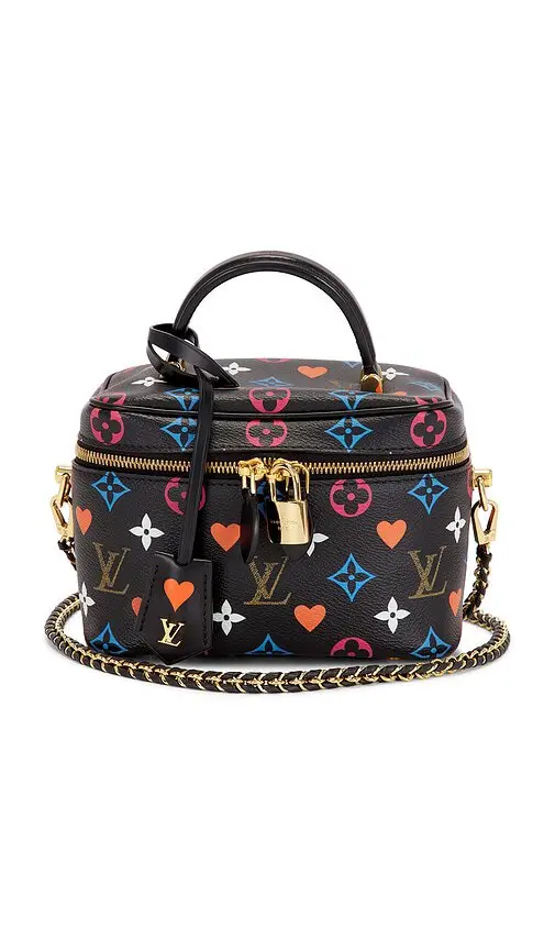 FWRD RENEW Louis Vuitton Limited Edition Game On Monogram Vanity Pm Handbag - Black