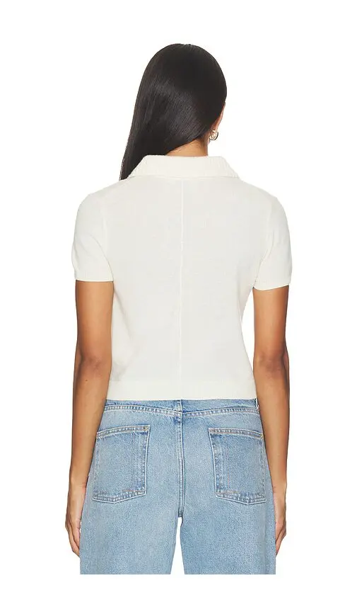 Simkhai Twila Short Sleeve Polo In . Also