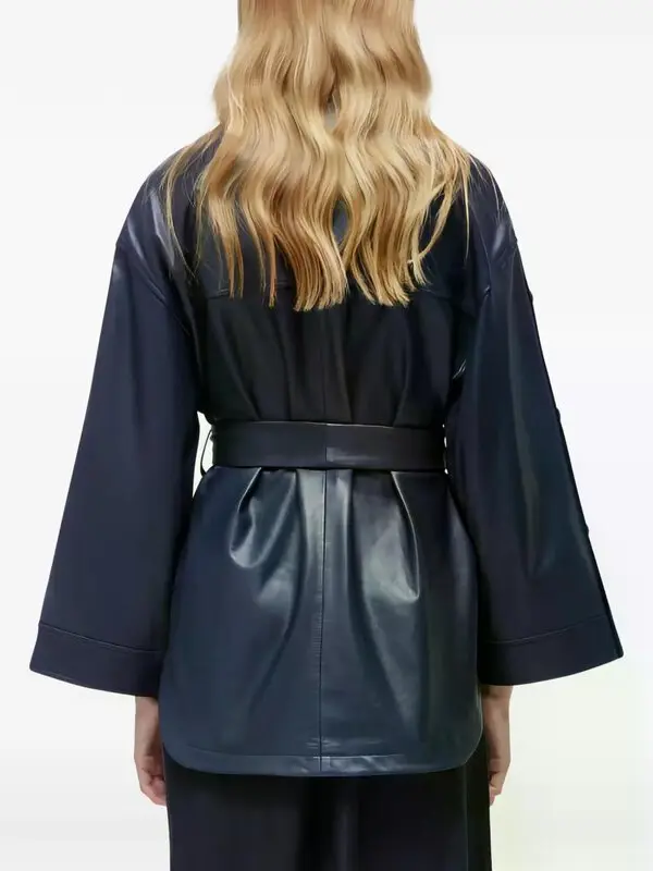 BLUGIRL Belted Button-sleeve Jacket
