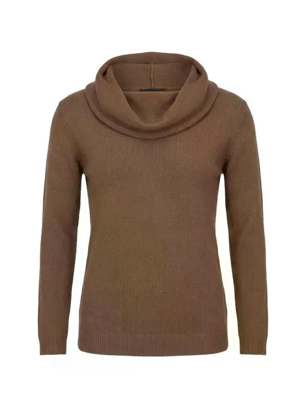 Valentino Garavani Cowl-neck Striped Sweater