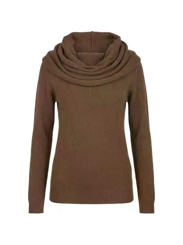 Valentino Garavani Cowl-neck Striped Sweater