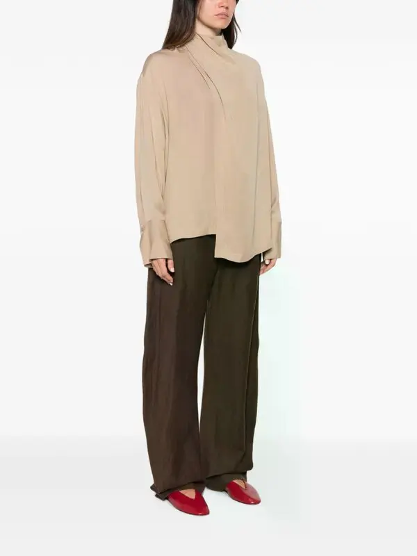 RAME Draped Button-fastening Shirt