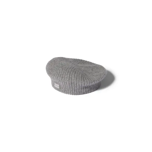 Miu Miu Wool And Cashmere Beret - Grey