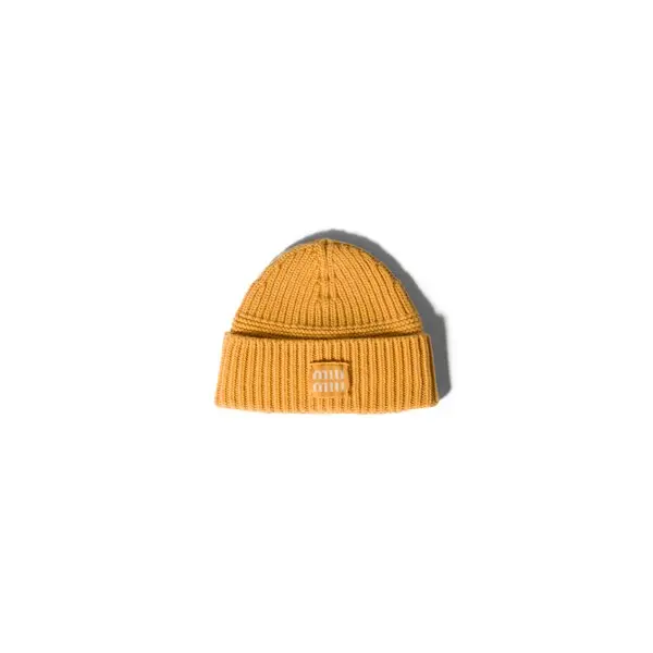 Miu Miu Wool And Cashmere Beanie - Topaz