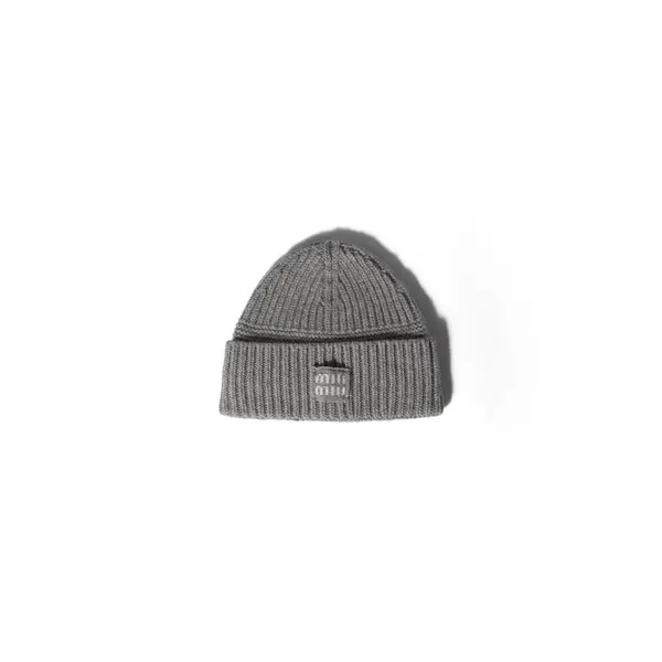 Miu Miu Wool And Cashmere Beanie - Grey