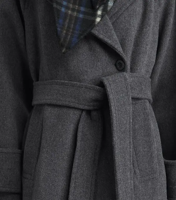 Claudie Pierlot Wool-blend Belted Coat