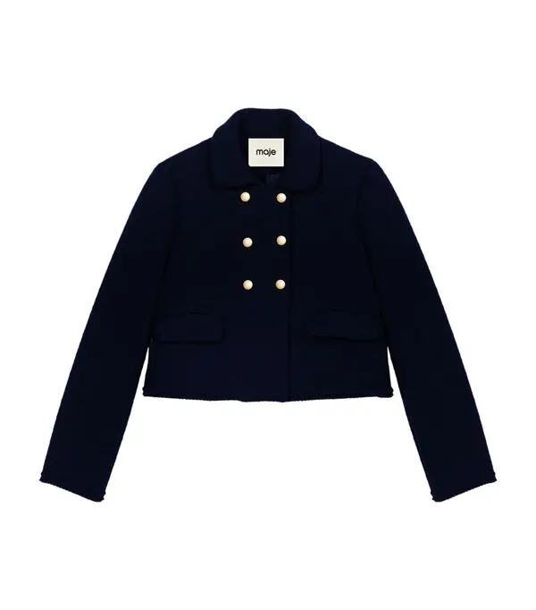 Maje Tweed Cropped Jacket