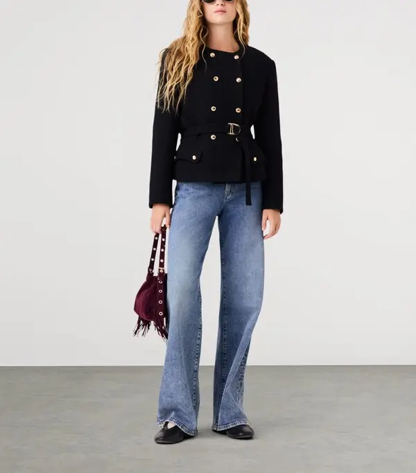 Maje Belted Double-breasted Jacket