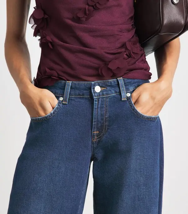 7 For All Mankind Low-rise Straight Jeans