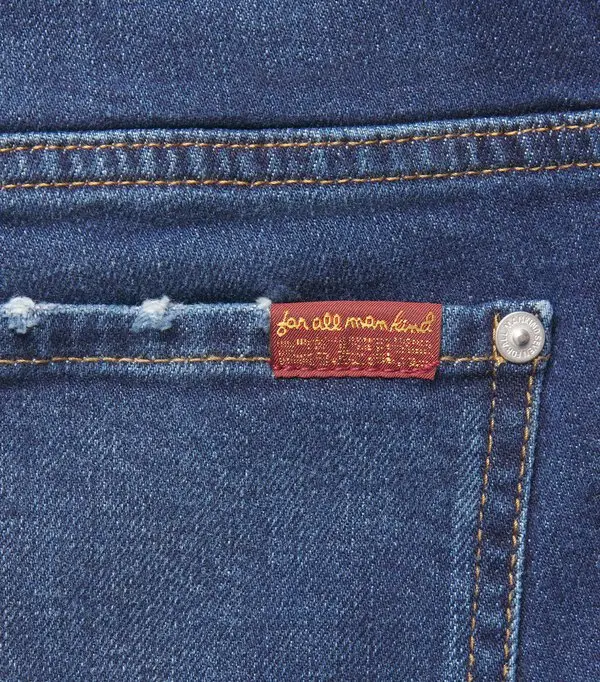 7 For All Mankind Low-rise Straight Jeans