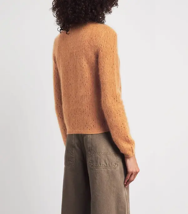 FRAME Wool-cashmere Airy Teddy Cardigan