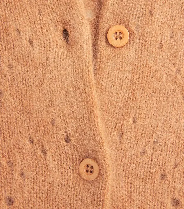 FRAME Wool-cashmere Airy Teddy Cardigan