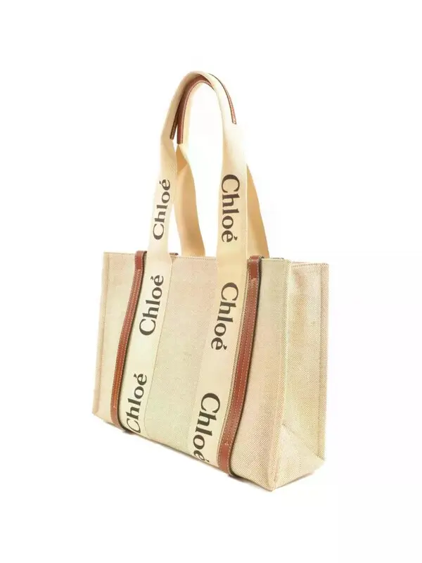 Chloé Woody Tote Bag - Brown