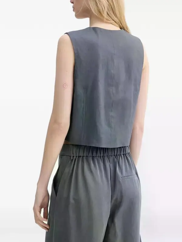 Marc O'polo V-neck Cropped Waistcoat