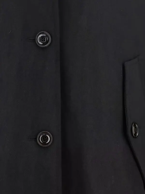 Our Legacy Faux-fur Collar Single-breasted Coat