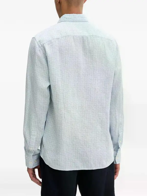 Marc O'polo Geometric-print Long-sleeve Shirt