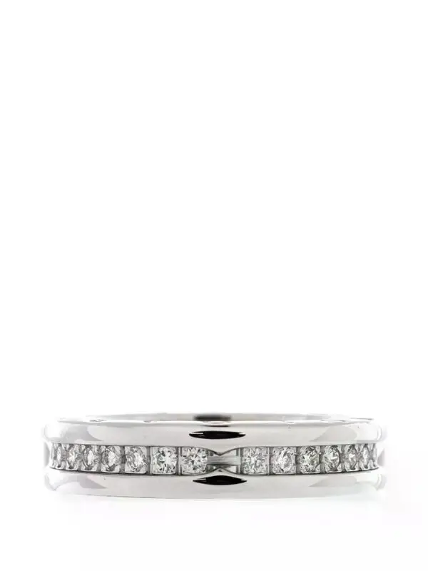 BVLGARI B.zero1 One Band 18k White Gold And Diamonds Ring