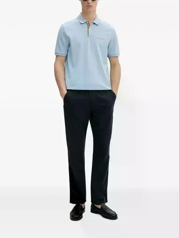 Marc O'polo Logo-embroidered Tipped Polo Shirt