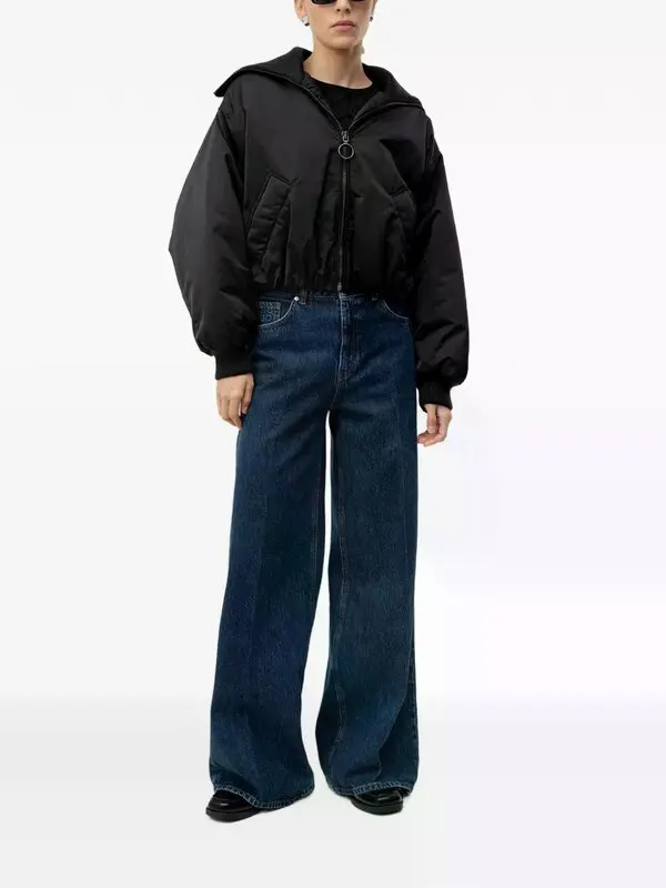 Hugo Padded Bomber Jacket In Satin