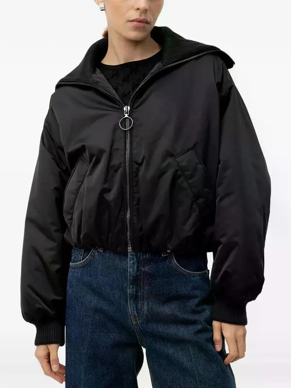Hugo Padded Bomber Jacket In Satin