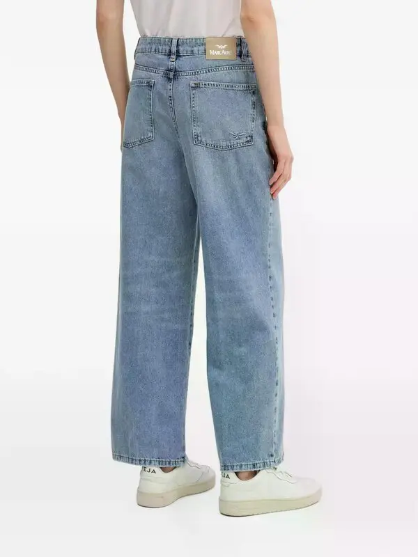 MARC AUREL Pressed-crease Wide-leg Jeans