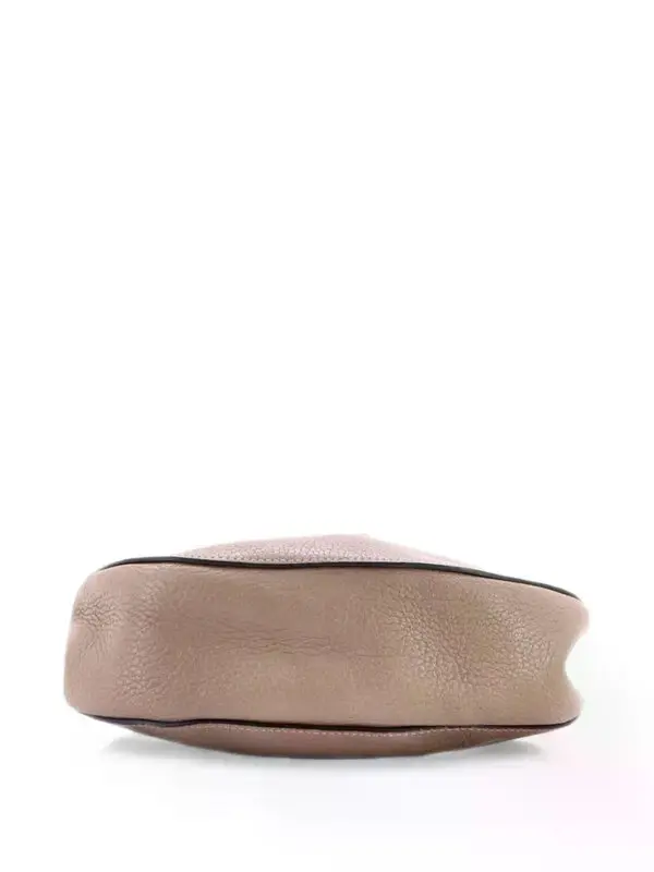 Chloé Drew Leather Small Crossbody Bag - Grey