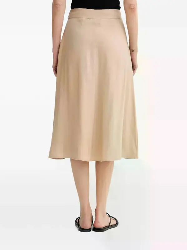 Marc O'polo Belted Wrap Midi Skirt - Neutrals
