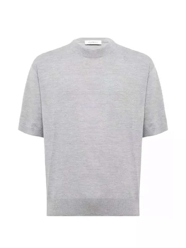 LANEUS Fine-knit T-shirt
