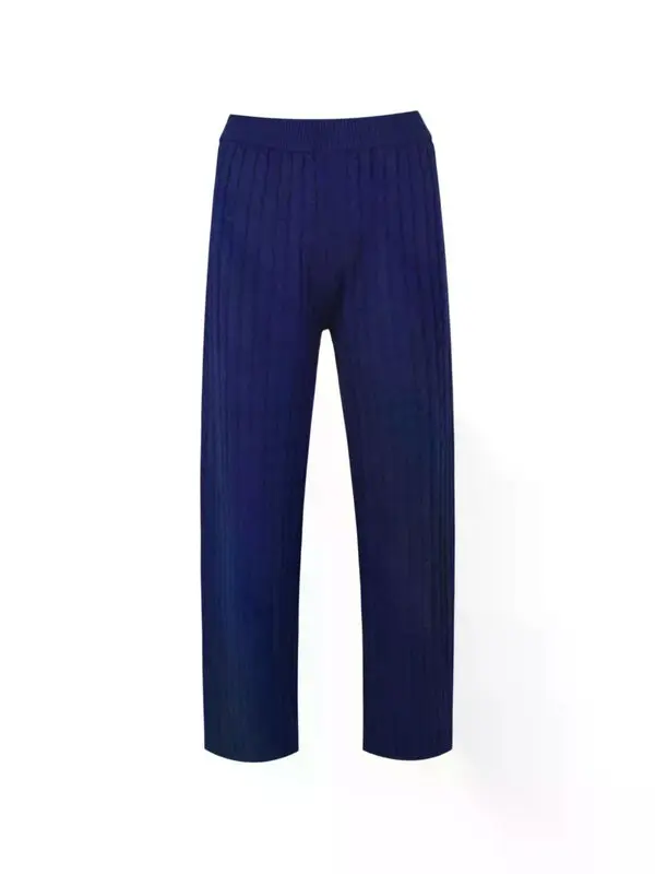 IZAAK AZANEI Cable-knit Trousers