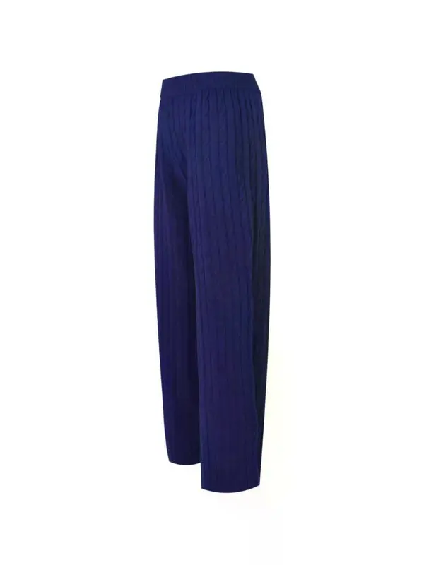 IZAAK AZANEI Cable-knit Trousers