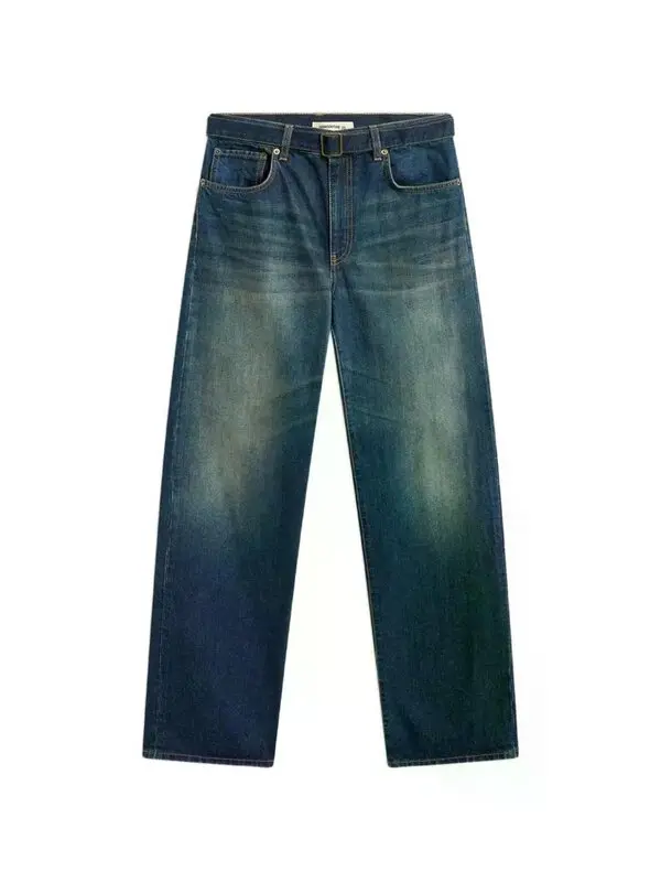 SEMICOUTURE Cynthia Belted Faded-effect Jeans