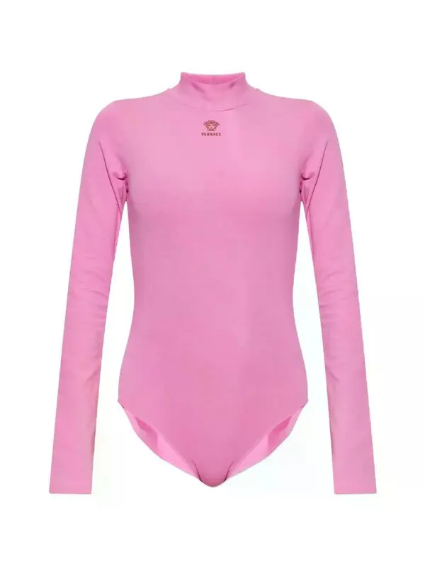 Versace Embroidered-logo Stretch Cotton-jersey Bodysuit