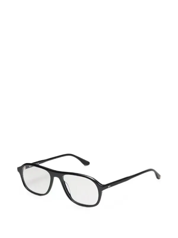 PETER AND MAY Lt34 Paul Pilot-frame Glasses - Black